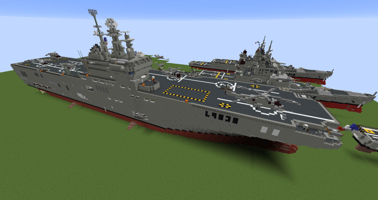 L9020 CPC Foudre Cruiser Helicopter Landing Dock Minecraft Map
