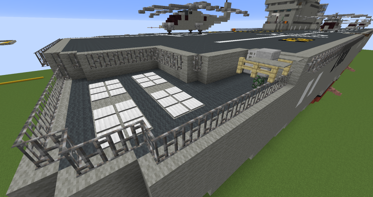 L9020 CPC Foudre Cruiser Helicopter Landing Dock Minecraft Map