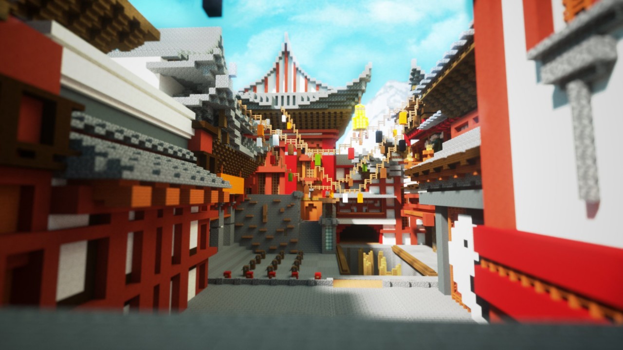 ☯ Shaolin Temple Training Grounds ☯ Minecraft Map