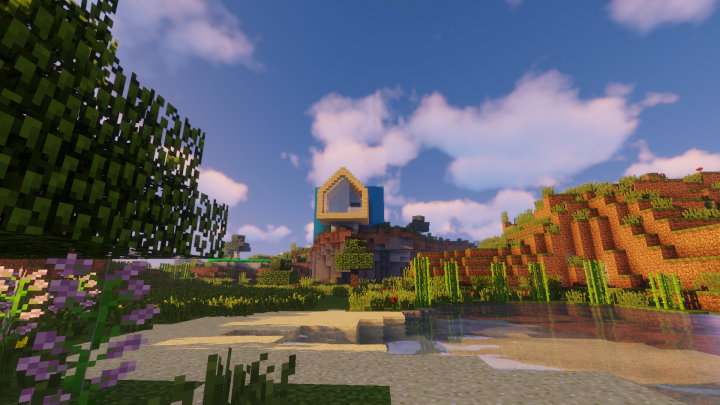 colored Modern House Minecraft Map