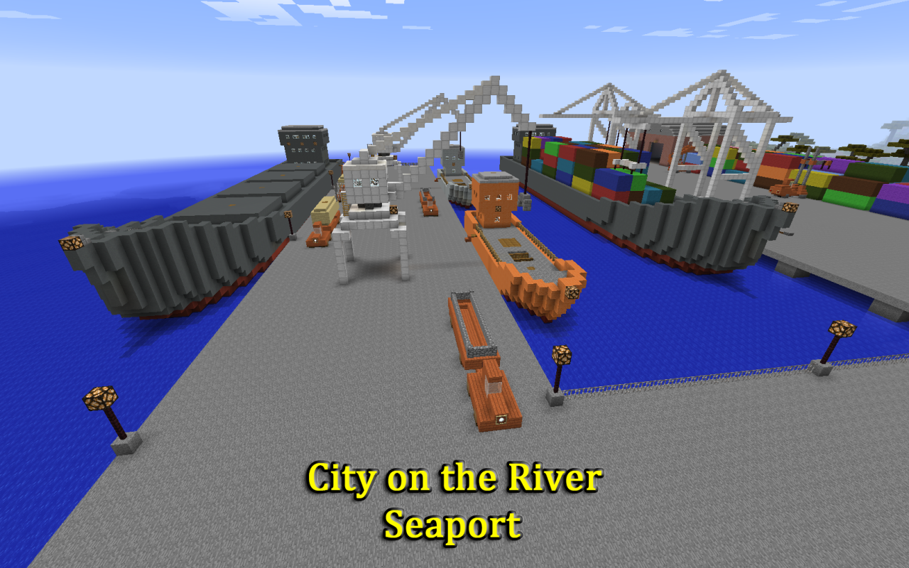 Seaport and Airport Minecraft Map