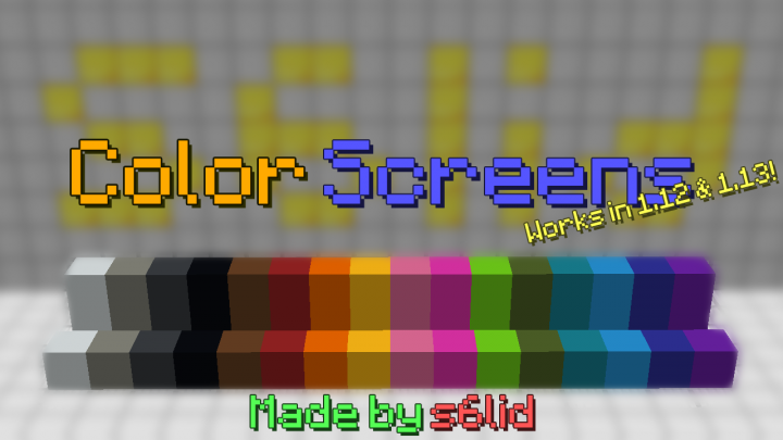 Color Screens 1.12 Minecraft Texture Pack