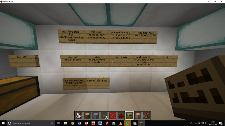 find the button over 90000 made for popularmmos Minecraft Map