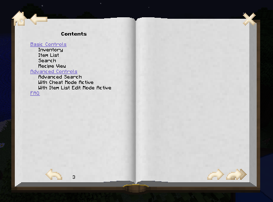 readable Guide book for JustEnoughItems Minecraft Texture Pack