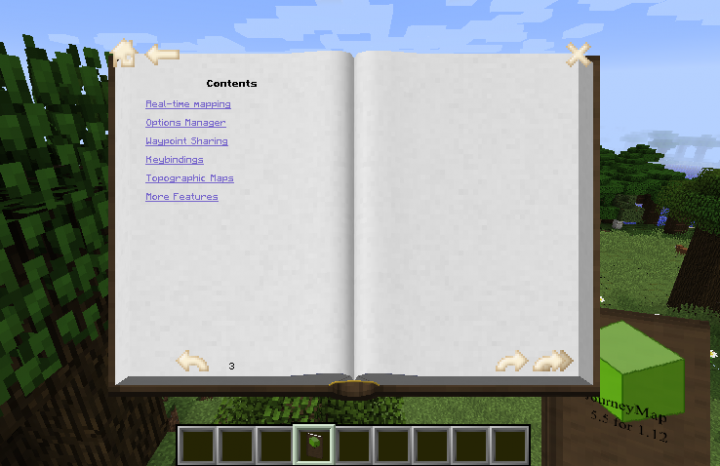 readable Guide book for JourneyMap Minecraft Texture Pack