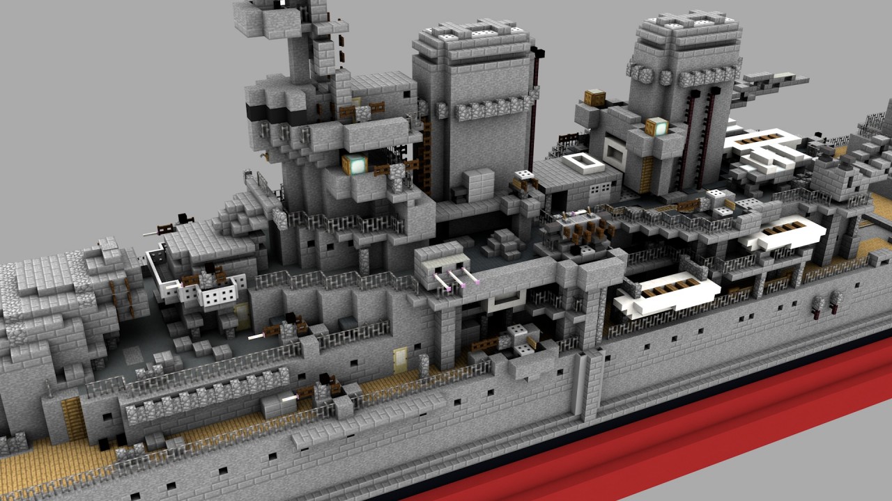 HMS Repulse 1:1 Scale Minecraft Map