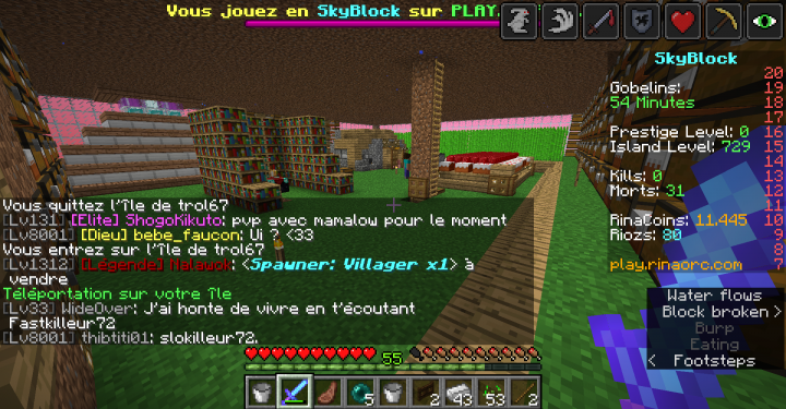 seule sur un ile defi 5 jour Minecraft Map