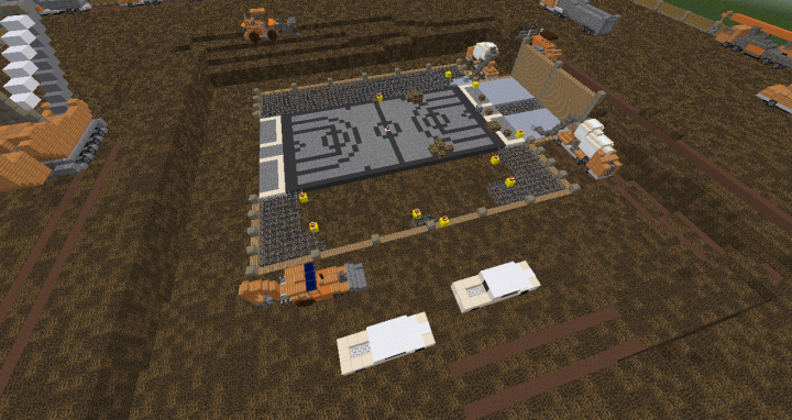 NBA Arena Build in Greenfield SP Minecraft Map