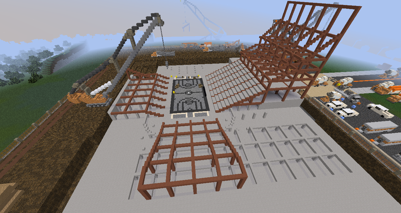 NBA Arena Build in Greenfield SP Minecraft Map