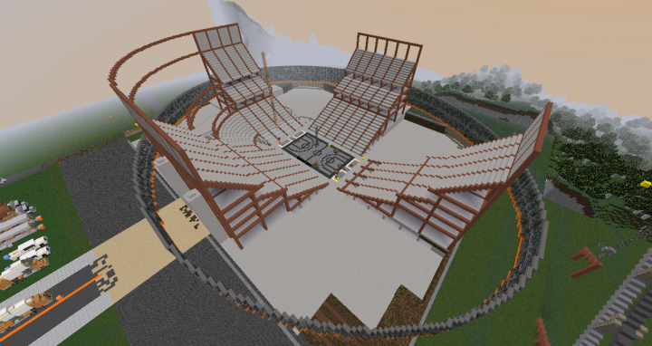 NBA Arena Build in Greenfield SP Minecraft Map