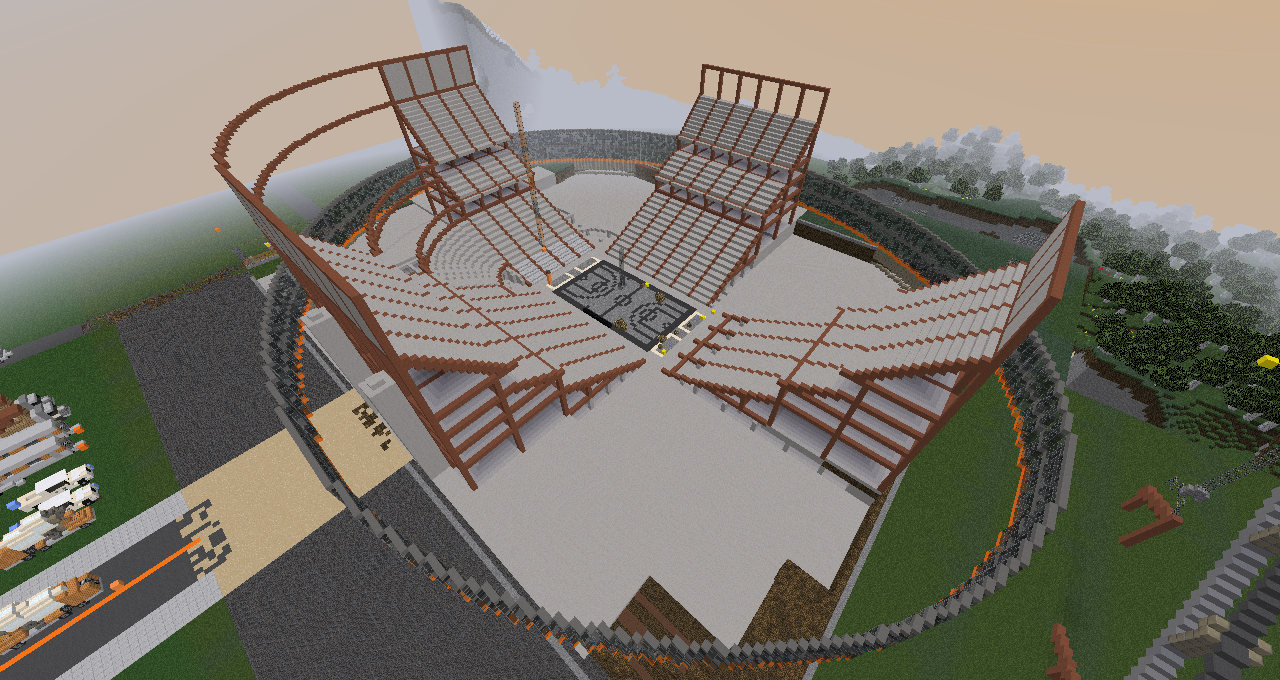 NBA Arena Build in Greenfield SP Minecraft Map