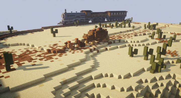 a western town Minecraft Map