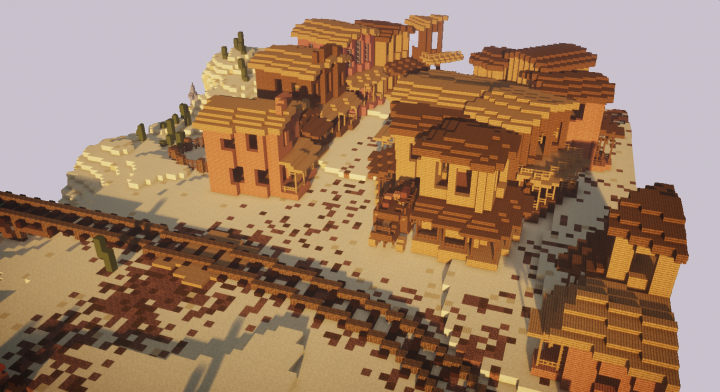 a western town Minecraft Map