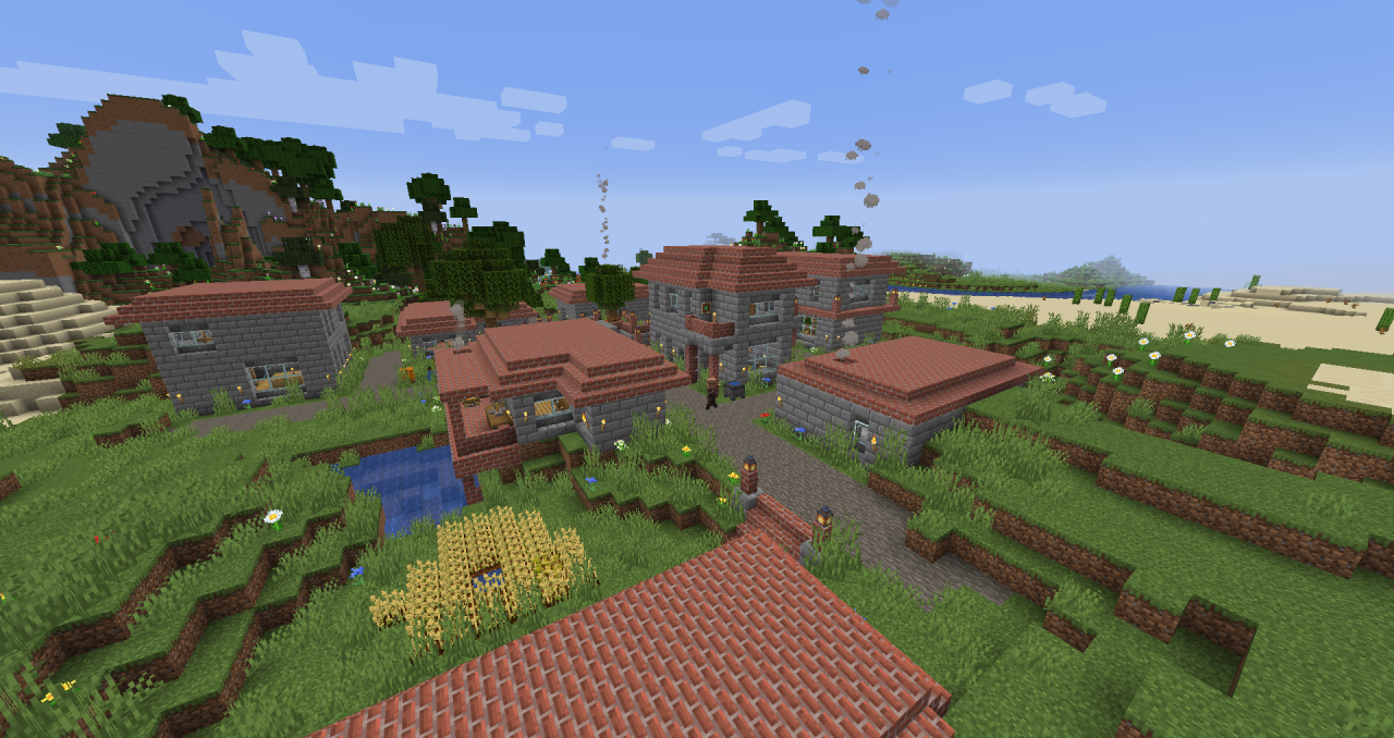 Minecraft Starting Area - Village 1.14 (INCLUDES LOOT + VILLAGERS + NEW ...