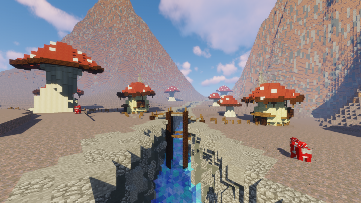 Mushroom Island Village [-=MadeByMirajone=-} Minecraft Map