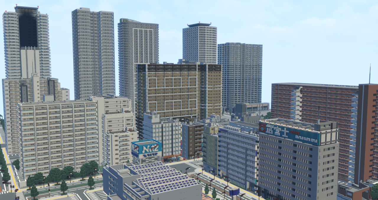 The streets of Japan Minecraft Map