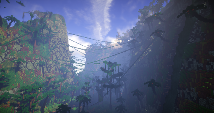 Jungle Terrain for Future Timelapse. Minecraft Map