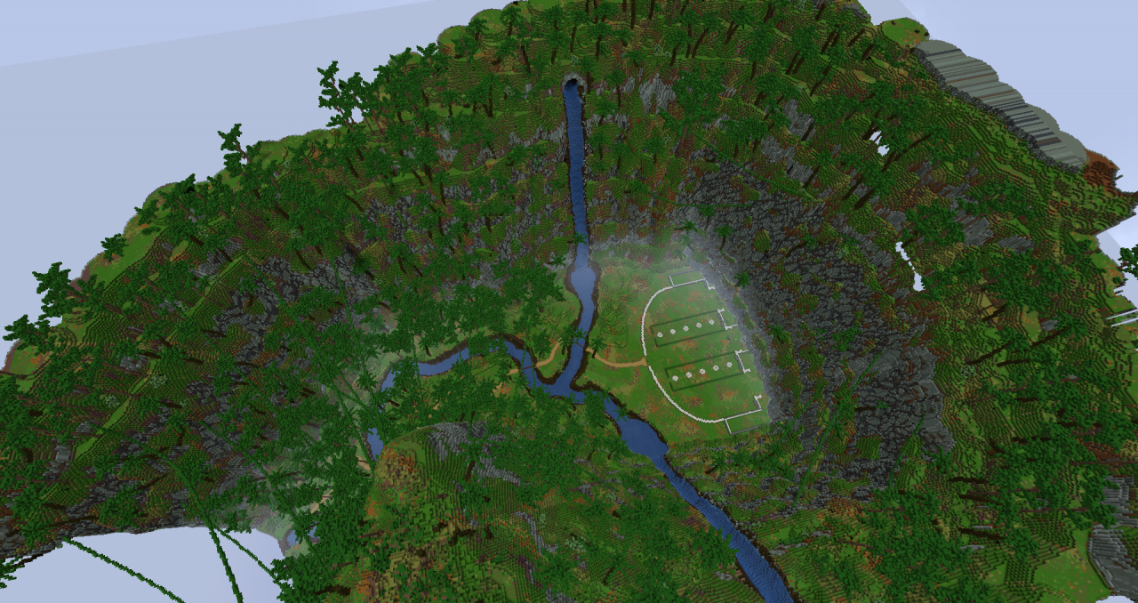 Jungle Terrain for Future Timelapse. Minecraft Map