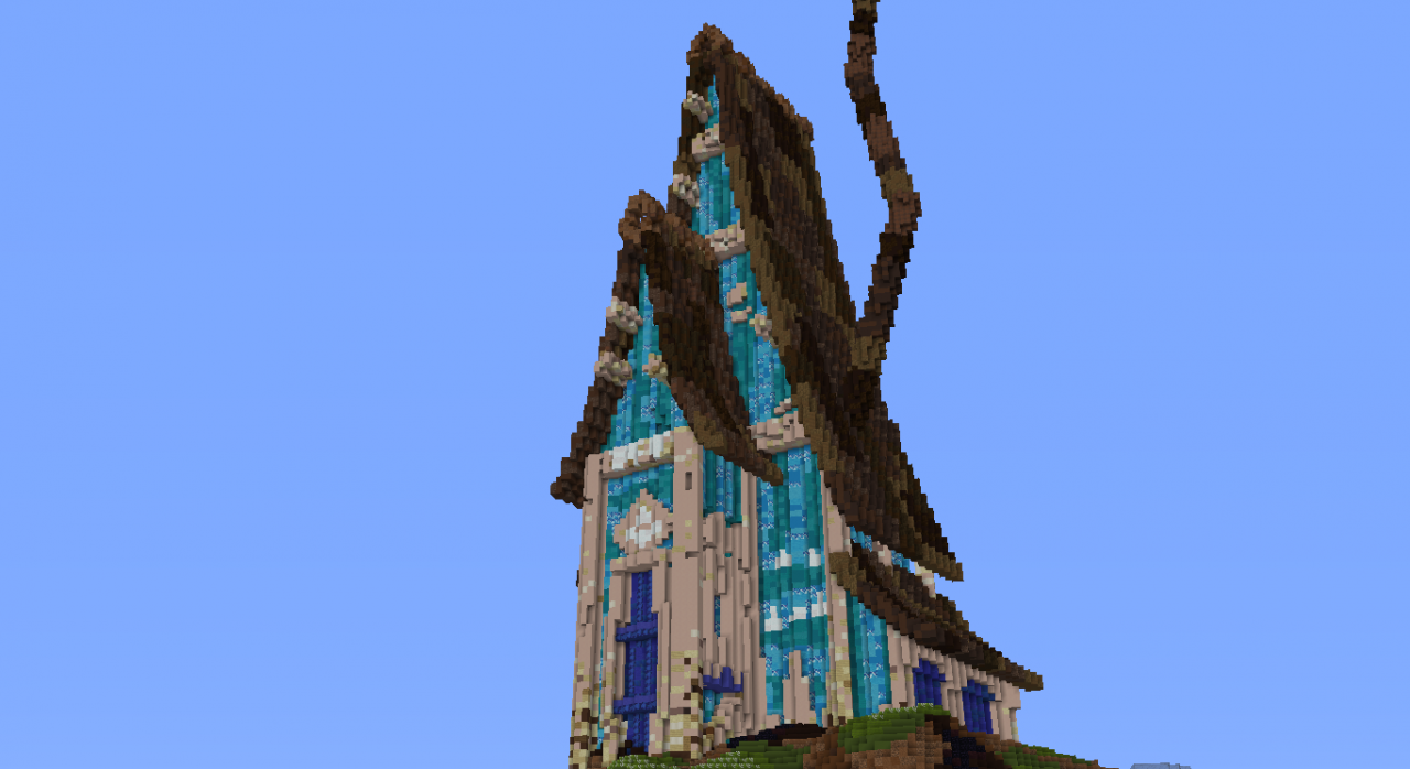 The blue house Minecraft Map