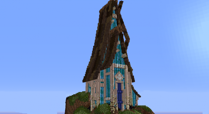 The blue house Minecraft Map