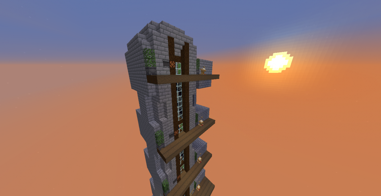 Realistic multifloor elevator! [1.14] Minecraft Map