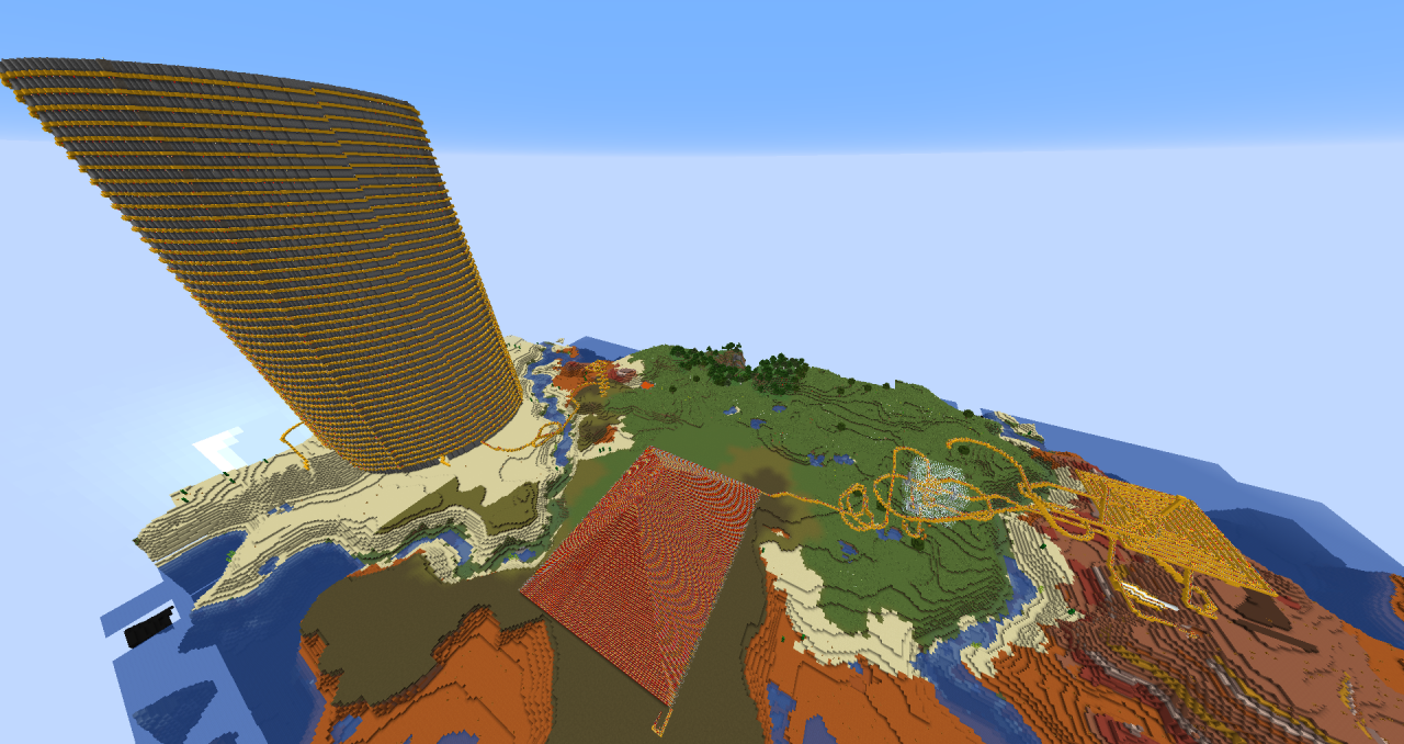 Longest Rollercoaster Ever v1 Minecraft Map