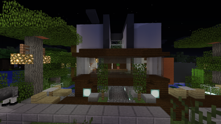 Hi-tech house "radiator" Minecraft Map