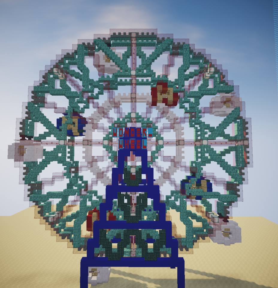 Wonder Wheel ~ Schematic Minecraft Map