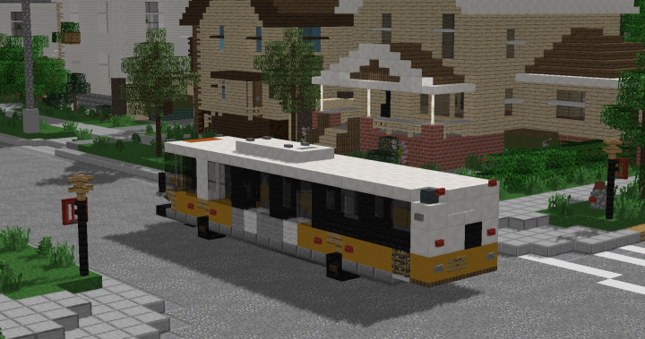 MBTA New Flyer D40LF Bus Minecraft Map