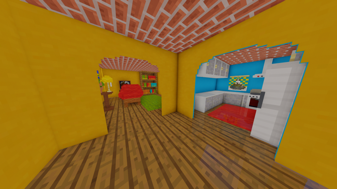 90s House (Chisel and Bits) Minecraft Map