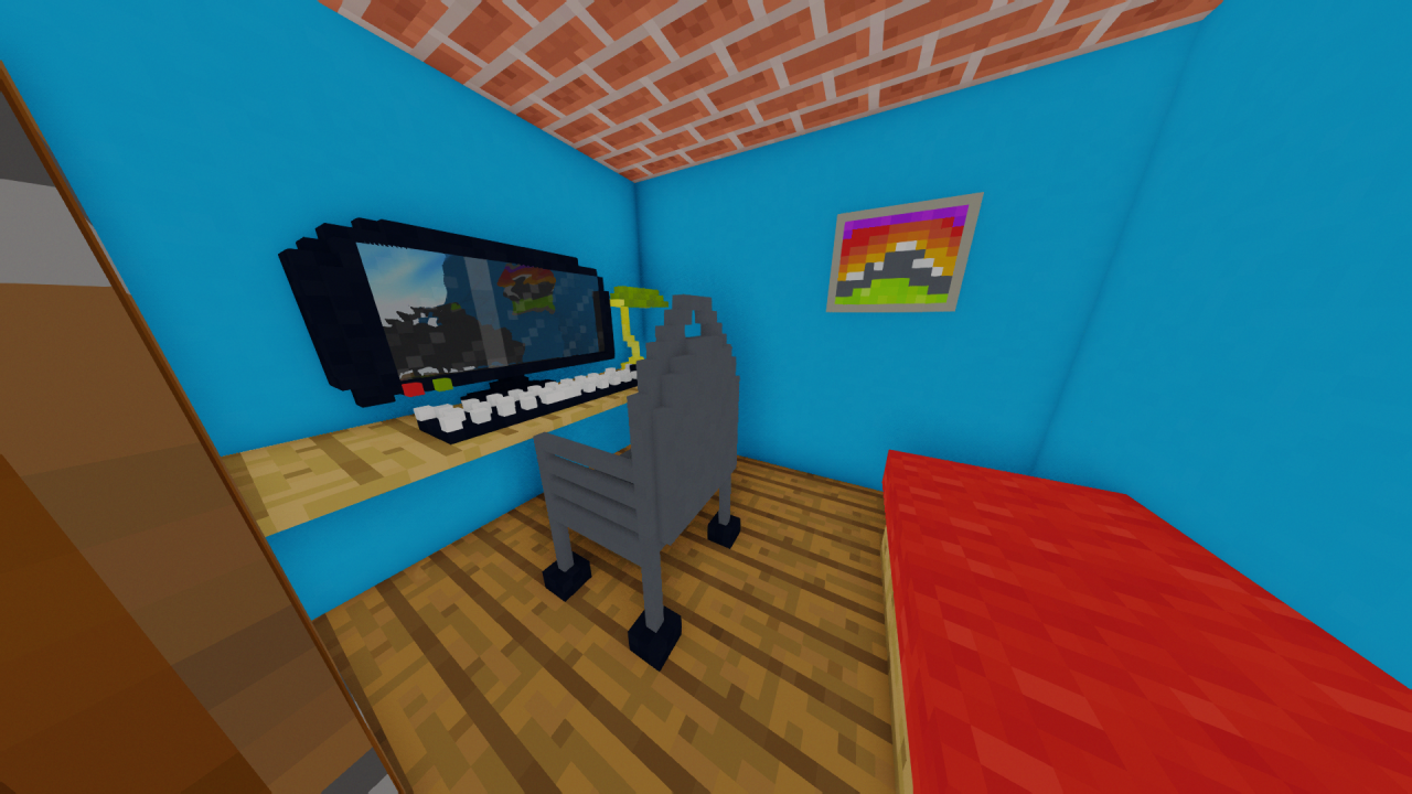 90s House (Chisel and Bits) Minecraft Map