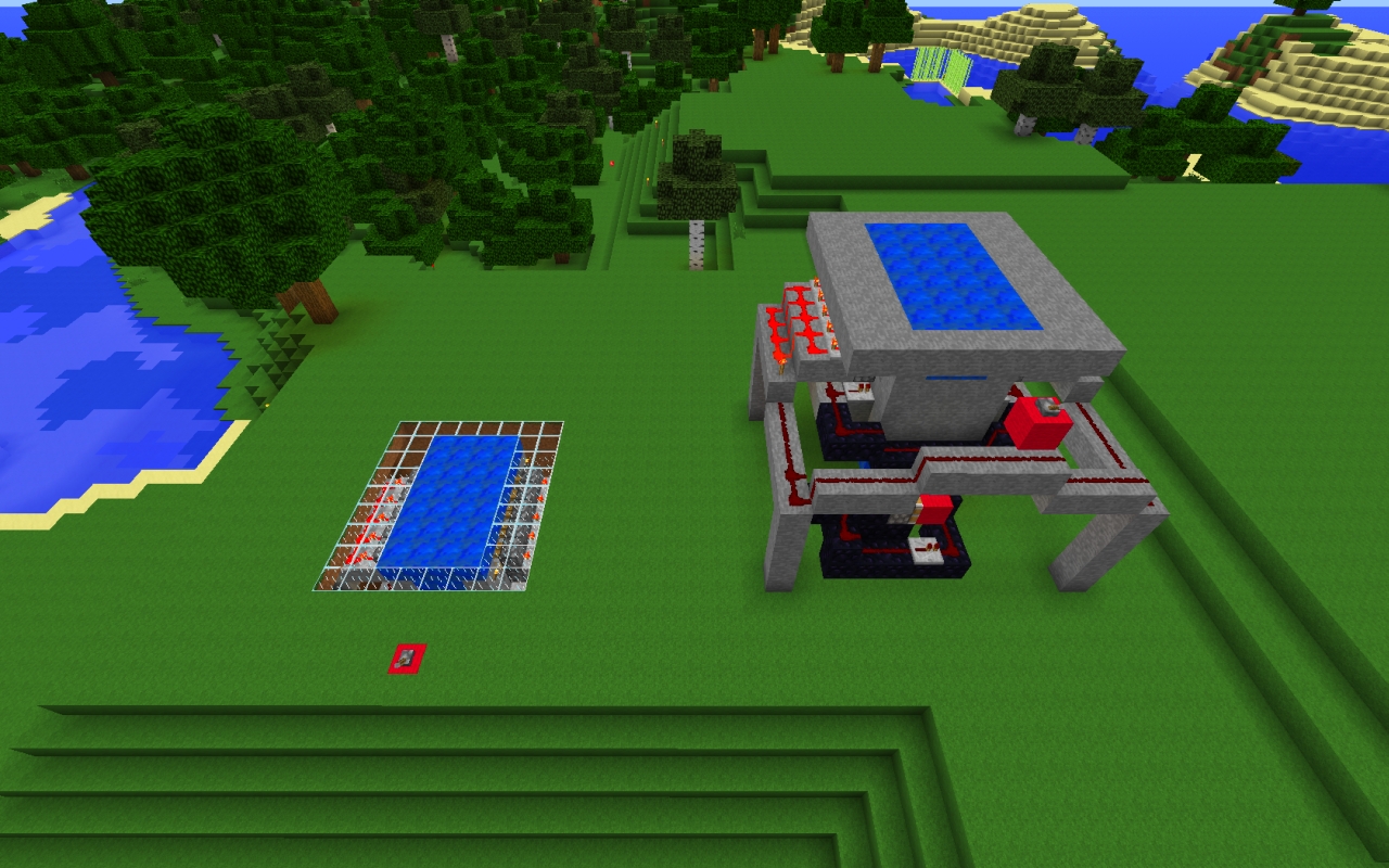 2x5 Block - hidden trap Door (seamless) Minecraft Map