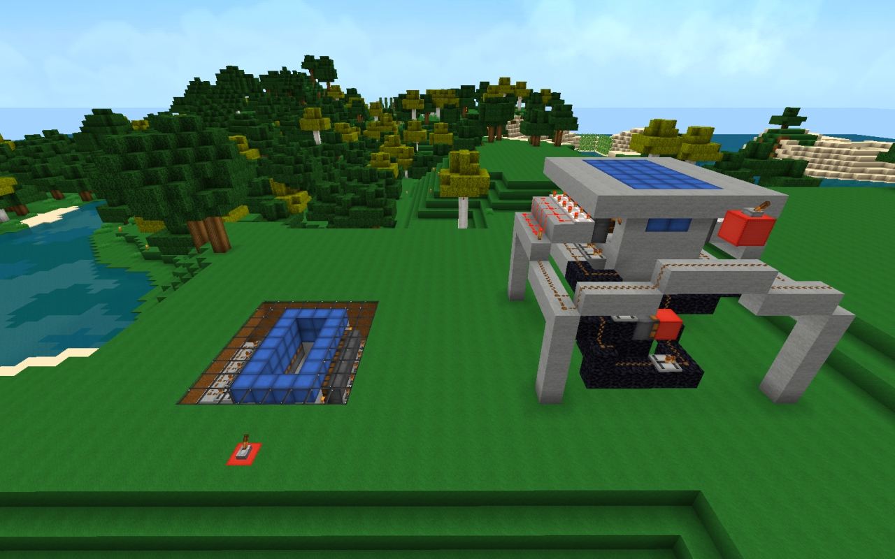 2x5 Block - hidden trap Door (seamless) Minecraft Map