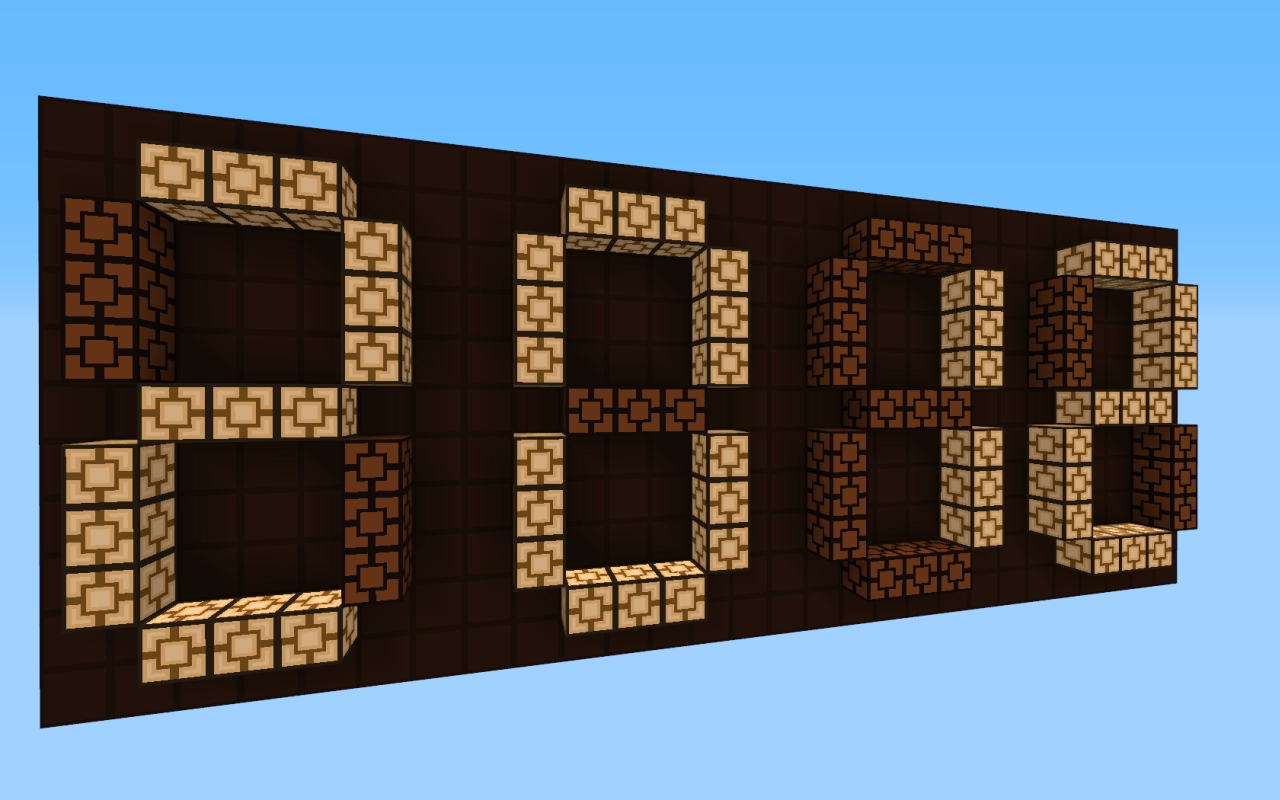 4x7 Segment Display Minecraft Map