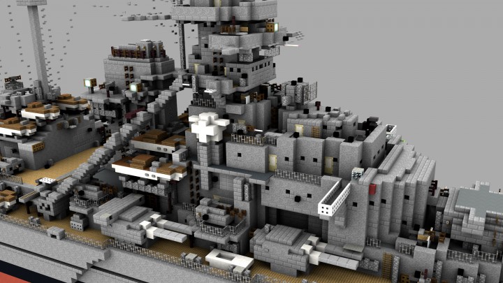 Bismarck 1:1 Scale Minecraft Map