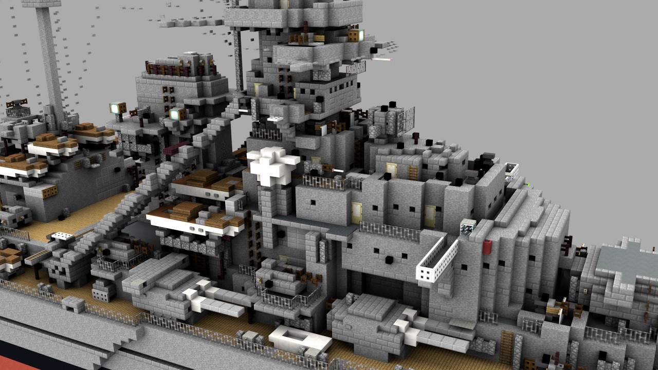 Bismarck 1:1 Scale Minecraft Map