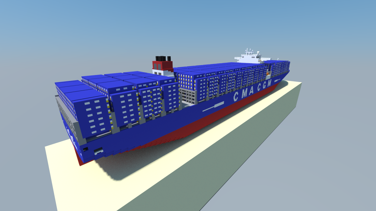 CMA CGM Christophe Colomb Minecraft Map