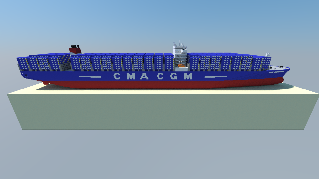 CMA CGM Christophe Colomb Minecraft Map