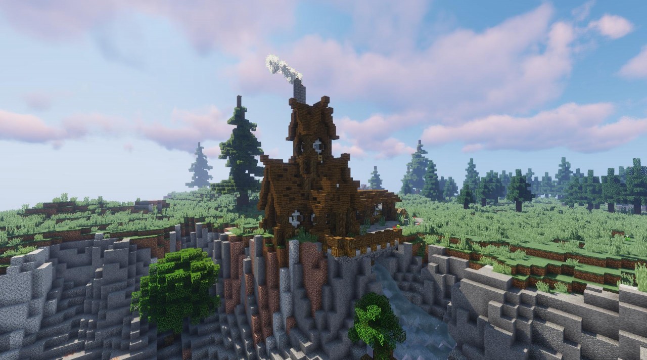 My Medieval house next sawmill house Minecraft Map