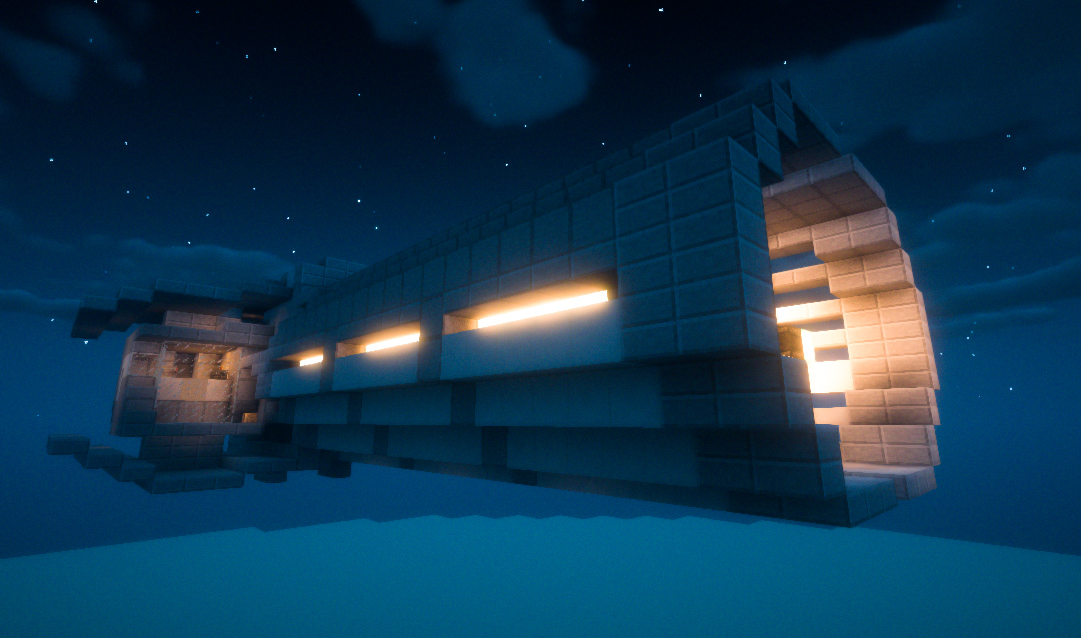 Space Craft KRM-1 | with interior design | for 1 person interstellar ...