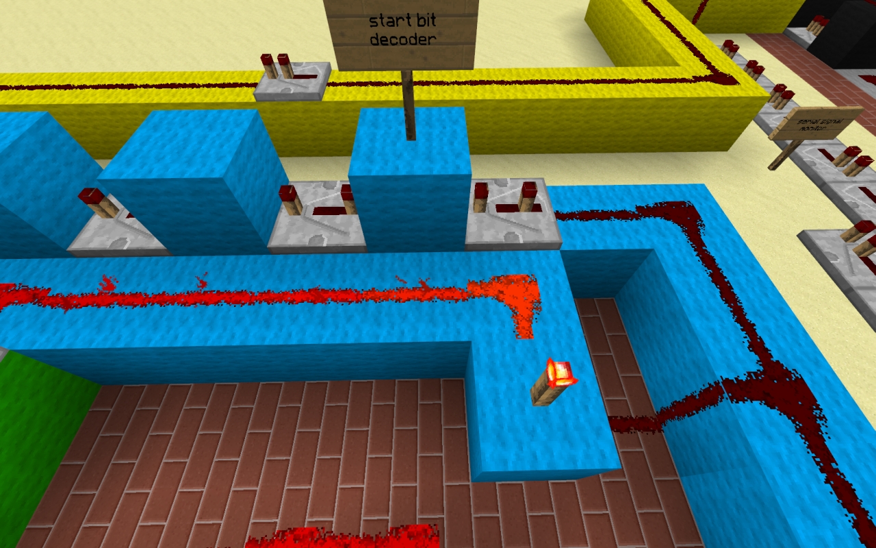 Parallel to Serial Encoder & Rom Minecraft Map