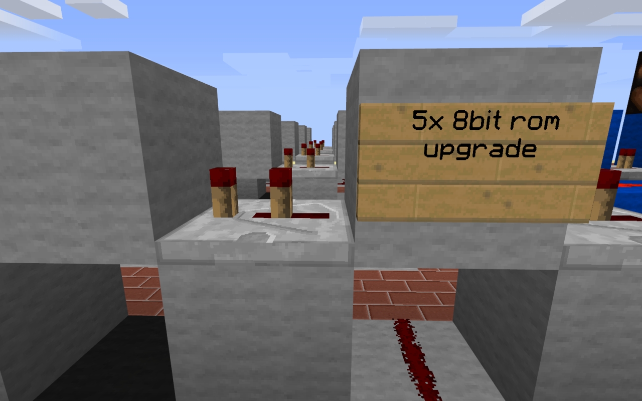 Parallel to Serial Encoder & Rom Minecraft Map