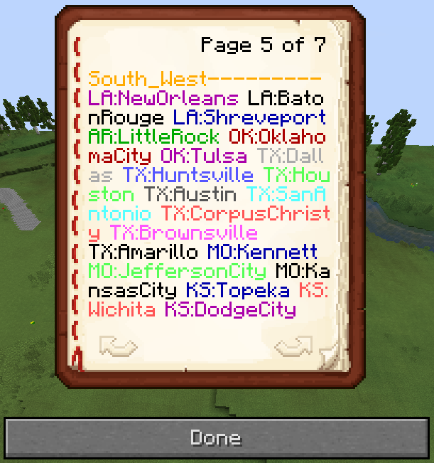 United States map USA North America Minecraft Map