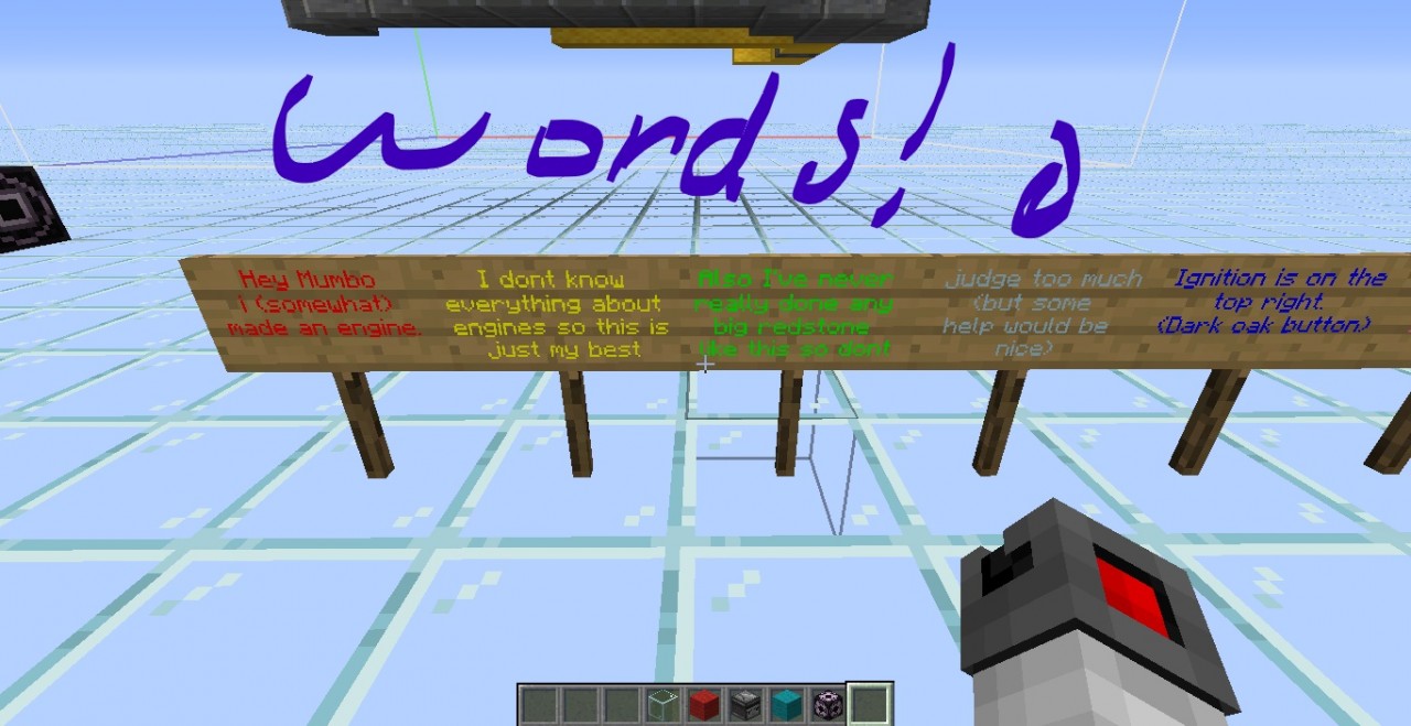 Working engine Minecraft Map