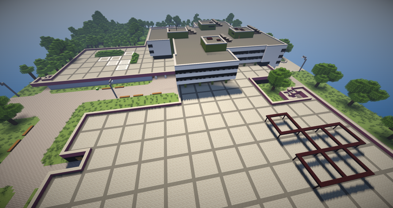 School Building Minecraft Map
