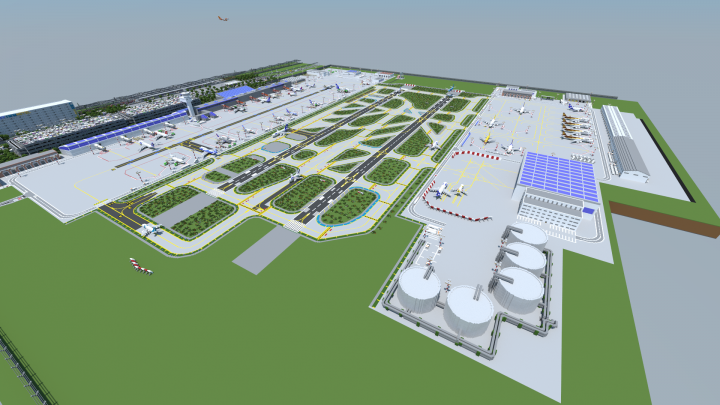 Flughafen Airport Minecraft Map