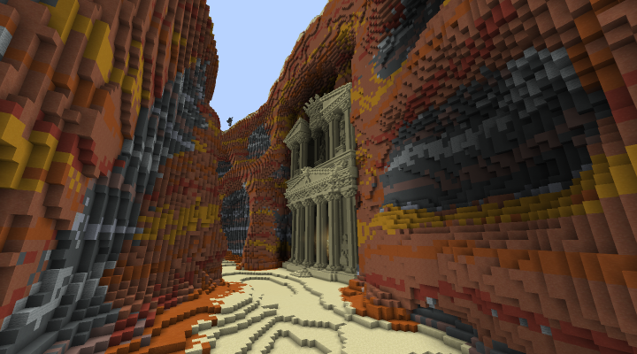 The Valley of Petra Minecraft Map