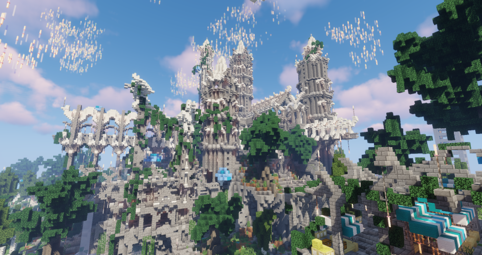 Elven Gothic Spawn Castle Minecraft Map