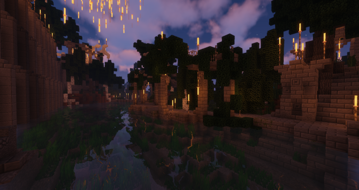 Elven Gothic Spawn Castle Minecraft Map