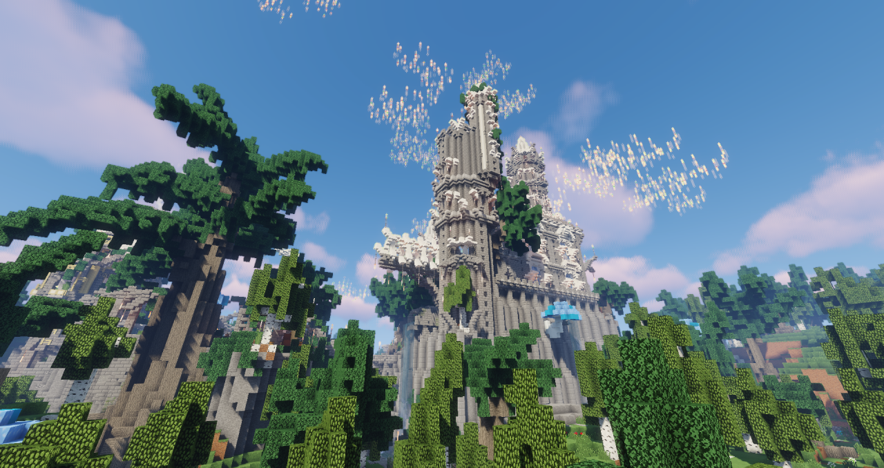 Elven Gothic Spawn Castle Minecraft Map
